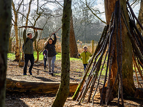 Den Building at BeWILDerwood